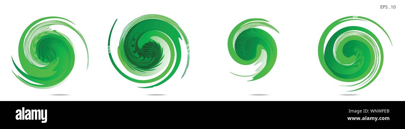 Collection of modern abstract graphic elements. Vortex vector ...