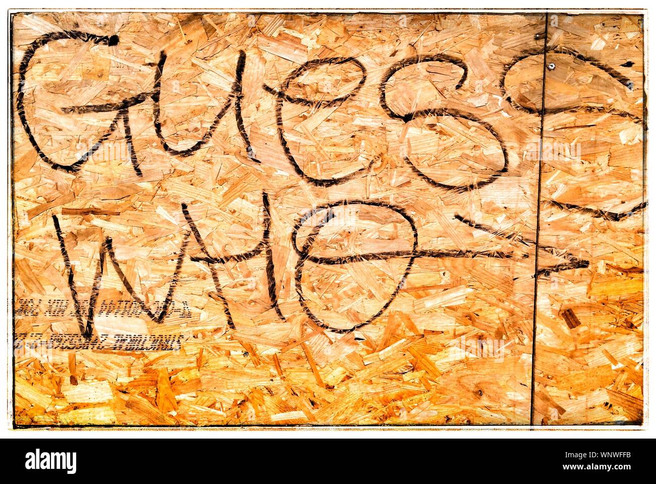 Letter wall Cut Out Stock Images & Pictures - Alamy