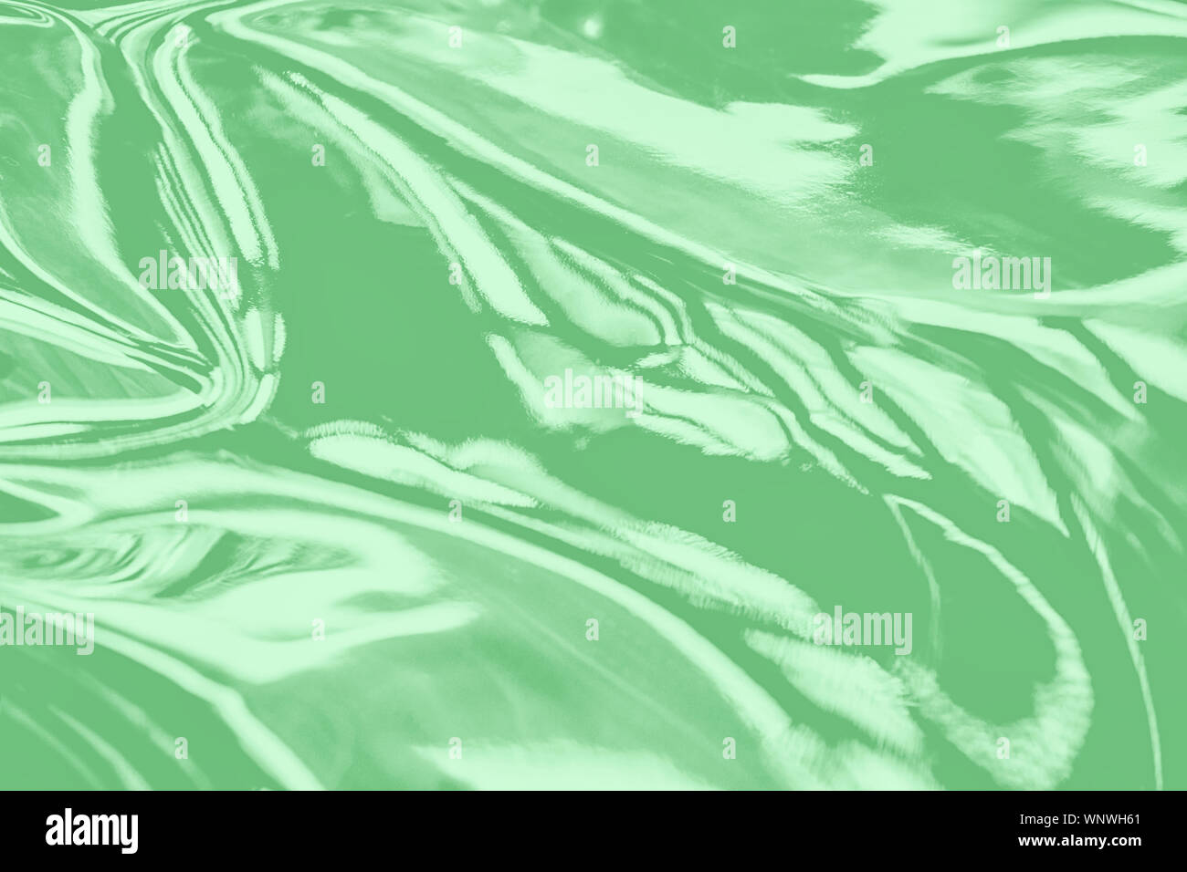 Abstract trendy mint colored fluid art background. Real holographic ...