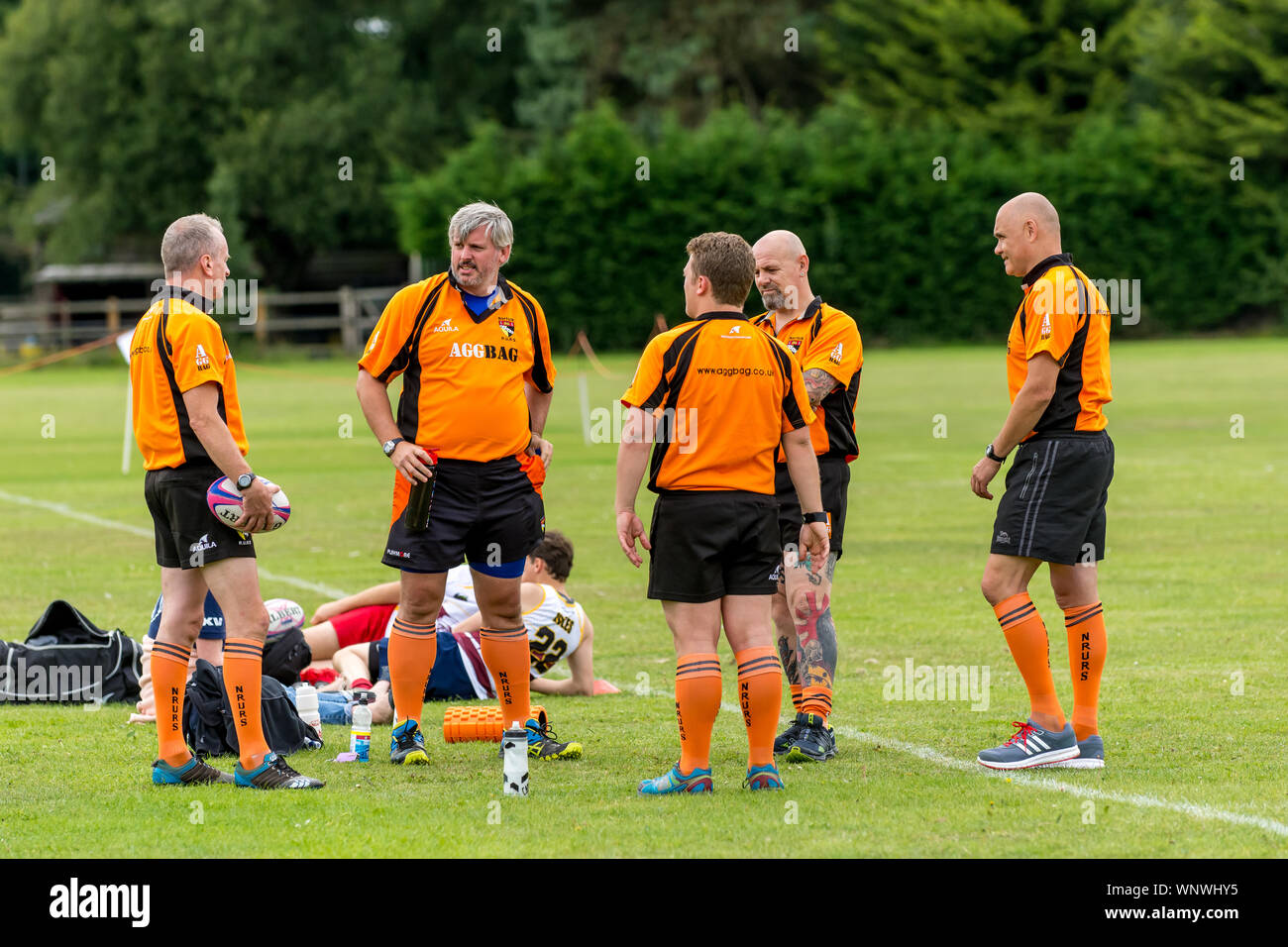 Norfolk Referee Society referees relax between refereeing touch rugby ...