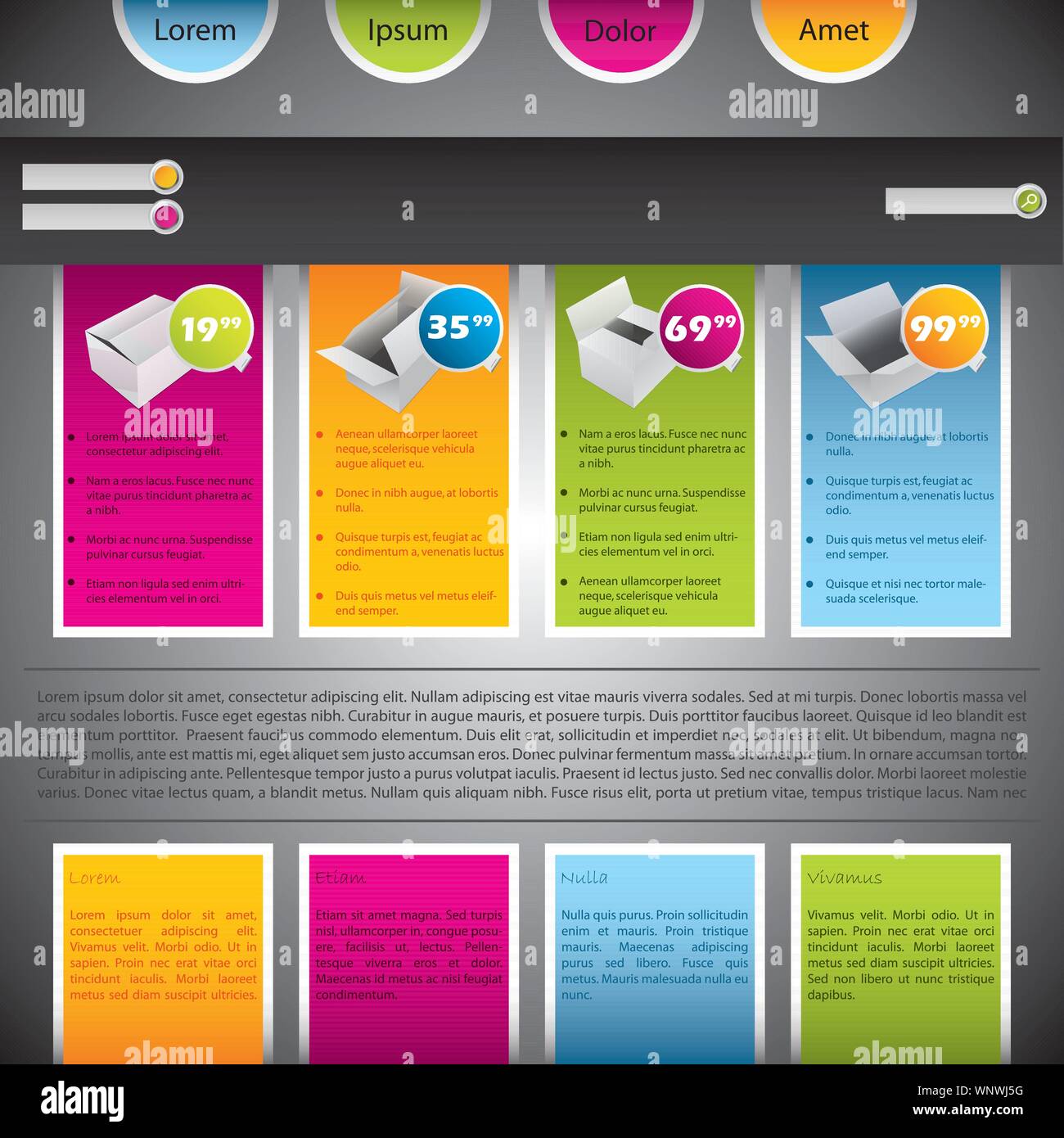 News boxes Stock Vector Images - Alamy