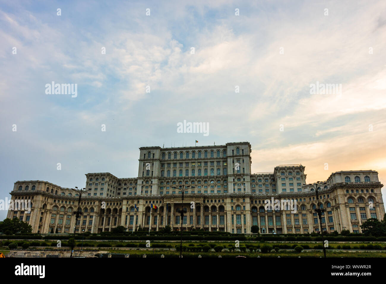 Palace of the Parliament in Bucharest, capital of Romania Stock Photo ...