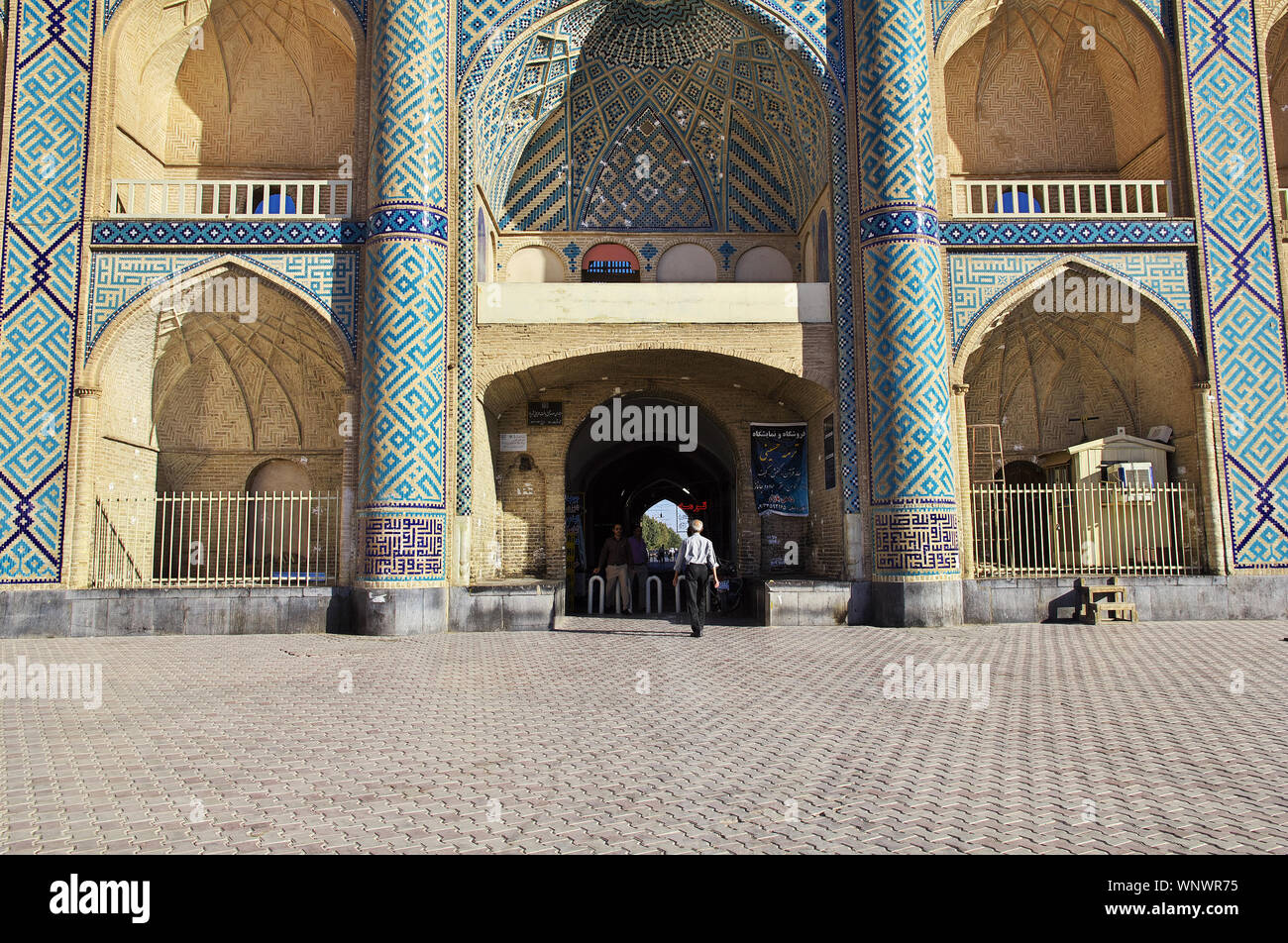 Yazd / Iran - 01 Oct 2012: The Mosque in Yazd city, Iran Stock Photo ...