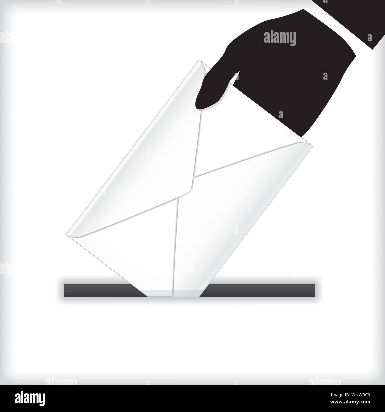 Hand dropping mail Stock Vector Image & Art - Alamy