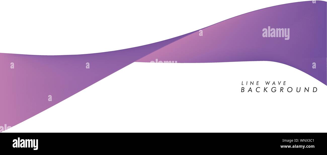 Abstract vector background with purple color wave. Color wavy lines ...