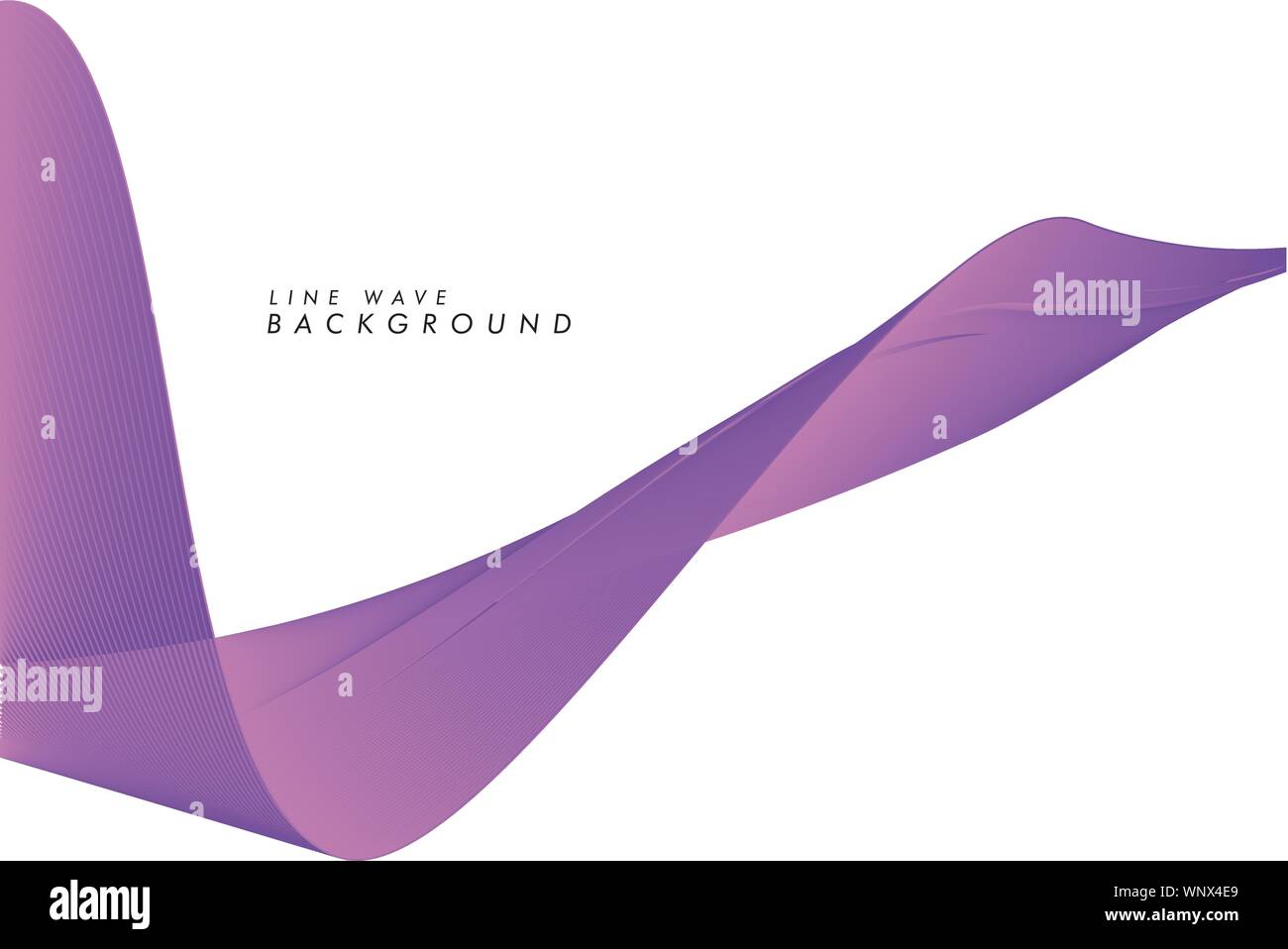 Abstract vector background with purple color wave. Color wavy lines ...