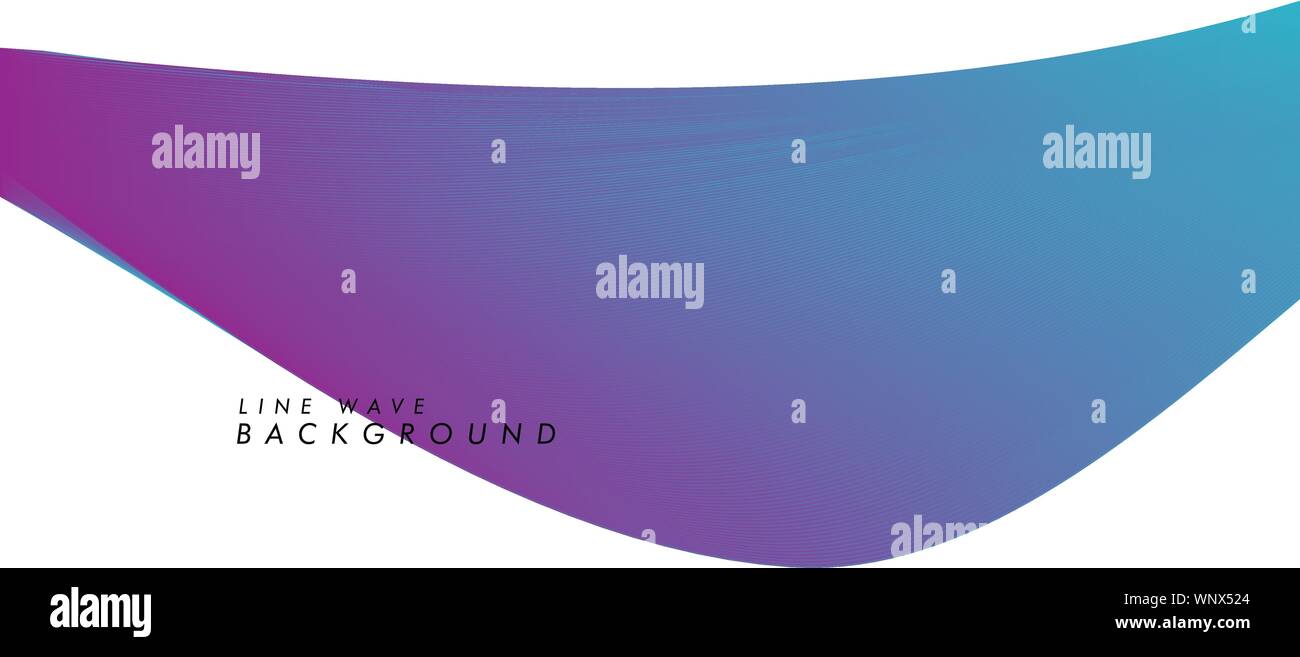 vector modern abstract blue line wave background in eps 10 Stock Vector ...
