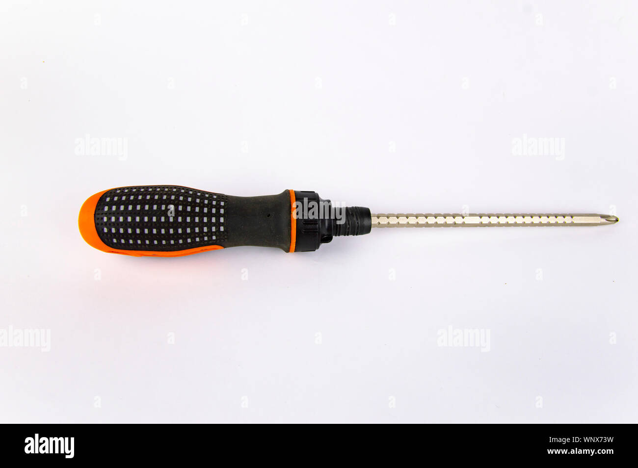 screwdriver tool isolated on white background, free space to fill Stock ...