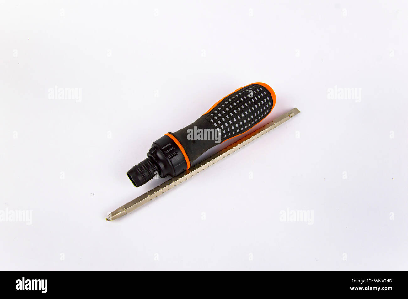 screwdriver tool isolated on white background, free space to fill Stock ...