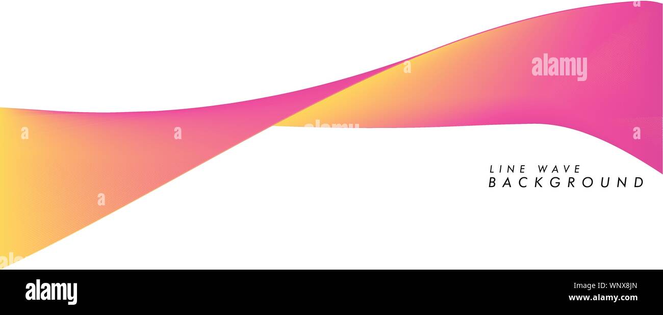 vector modern abstract line wave background in eps 10 Stock Vector Image & Art - Alamy