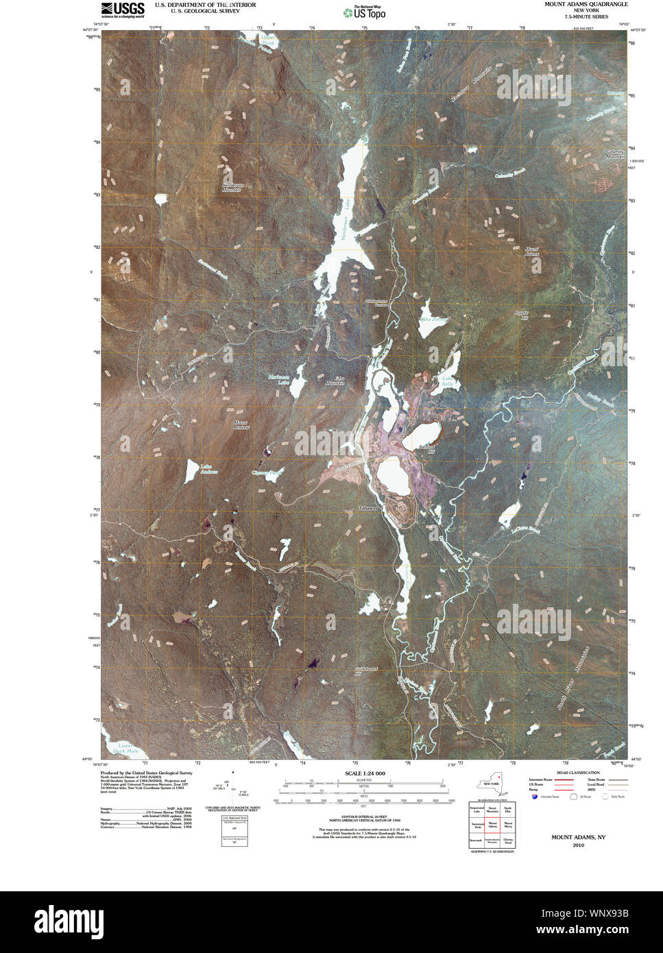 Adams map Cut Out Stock Images & Pictures - Alamy