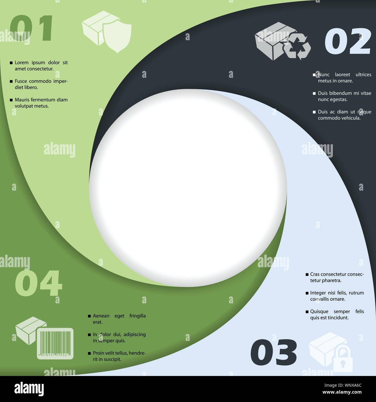 Circle shaped infographic design with icons Stock Vector Image & Art ...