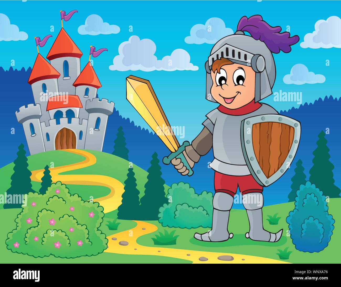 Knight theme image 1 Stock Vector Image & Art - Alamy
