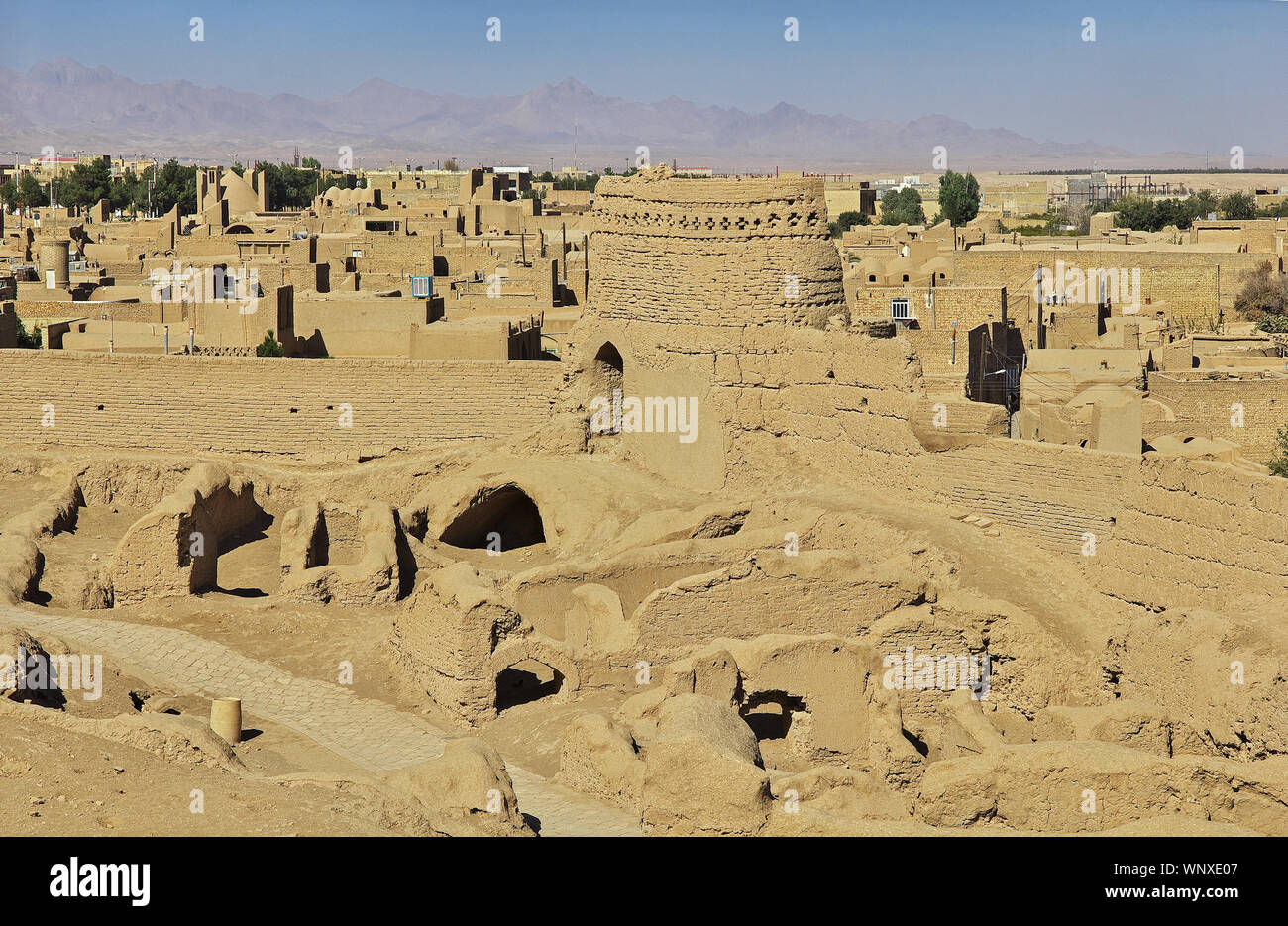 Meybod / Iran - 02 Oct 2012: Ancient Meybod Citadel in Iran Stock Photo ...
