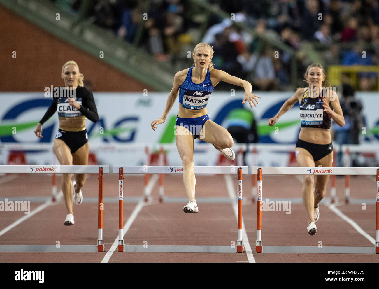 Brussels - Belgium - Sep 6: Sage Watson (CAN) competing in the 400m ...