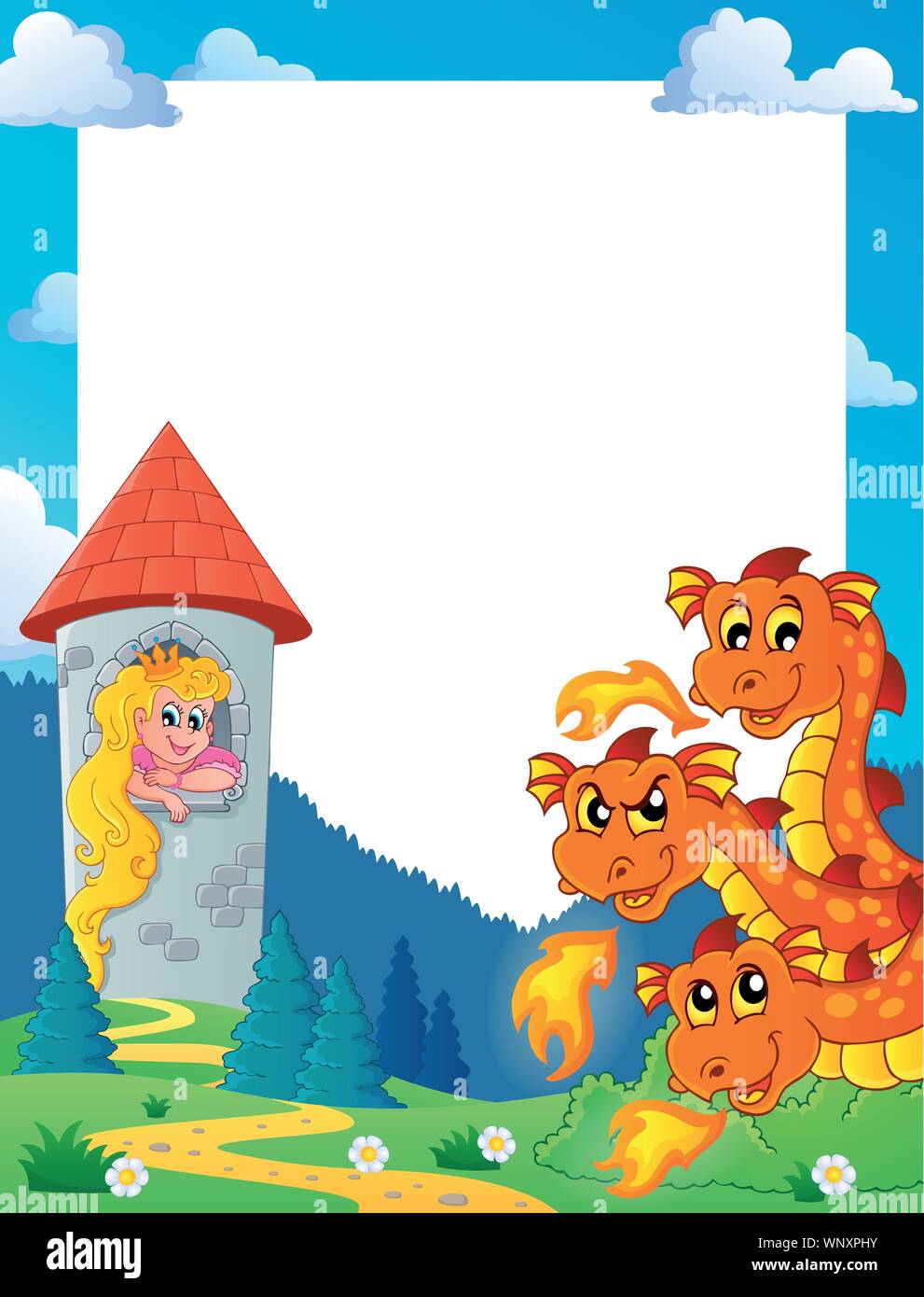 Fairy tale theme frame 5 Stock Vector Image & Art - Alamy