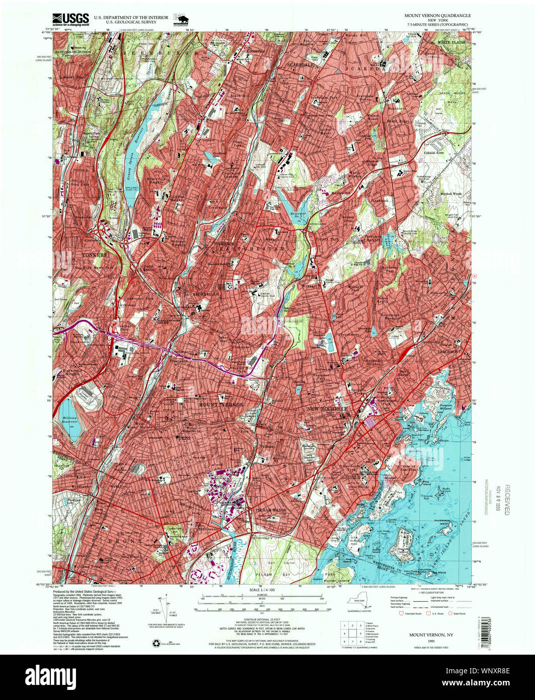 Map of mount vernon Cut Out Stock Images & Pictures - Alamy