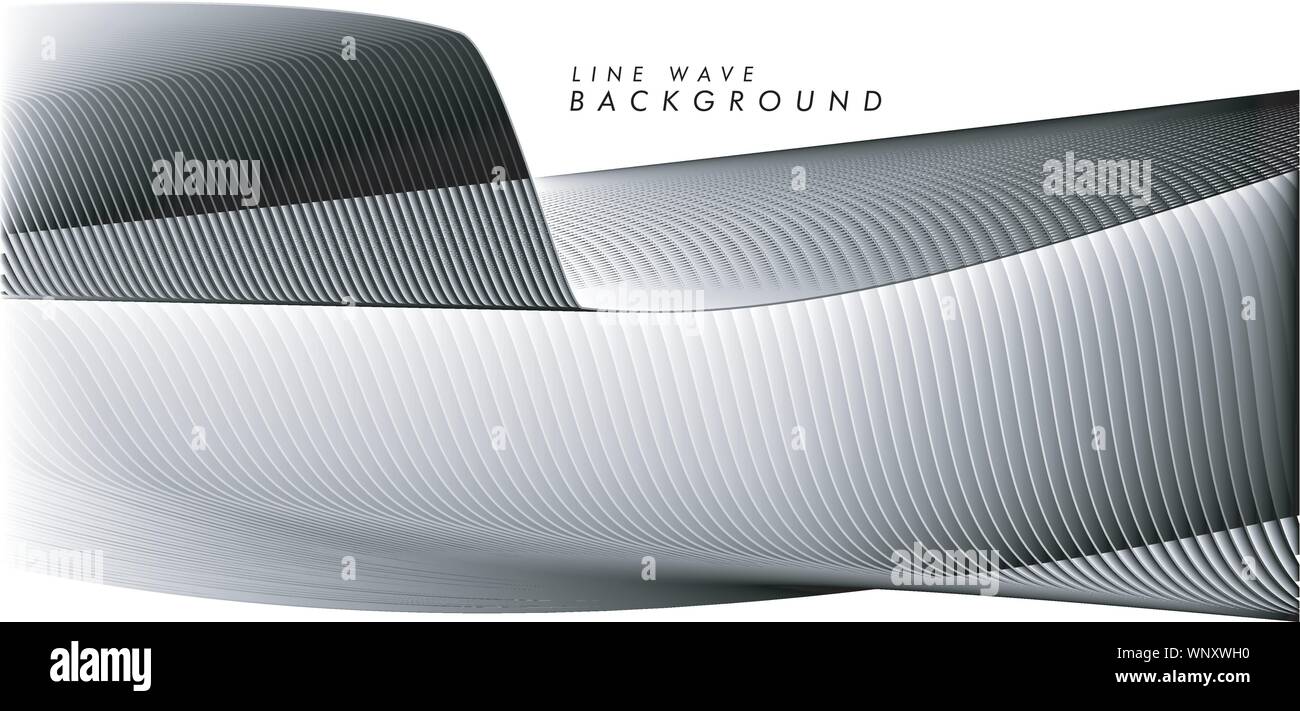 vector modern abstract line wave background in eps 10 Stock Vector ...