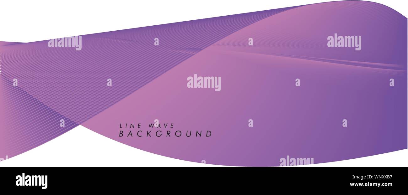 Abstract vector background with purple color wave. Color wavy lines ...