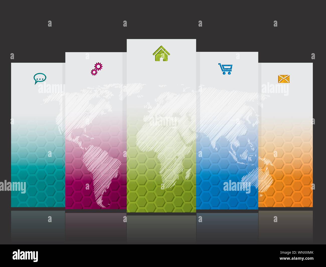 Website template design with scribbled map Stock Vector Image & Art - Alamy