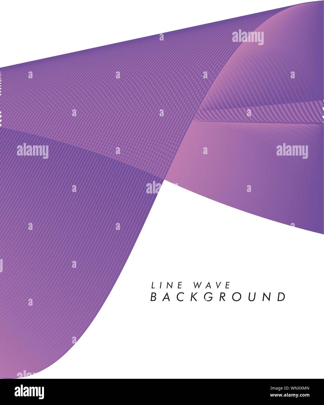 Abstract vector background with purple color wave. Color wavy lines ...