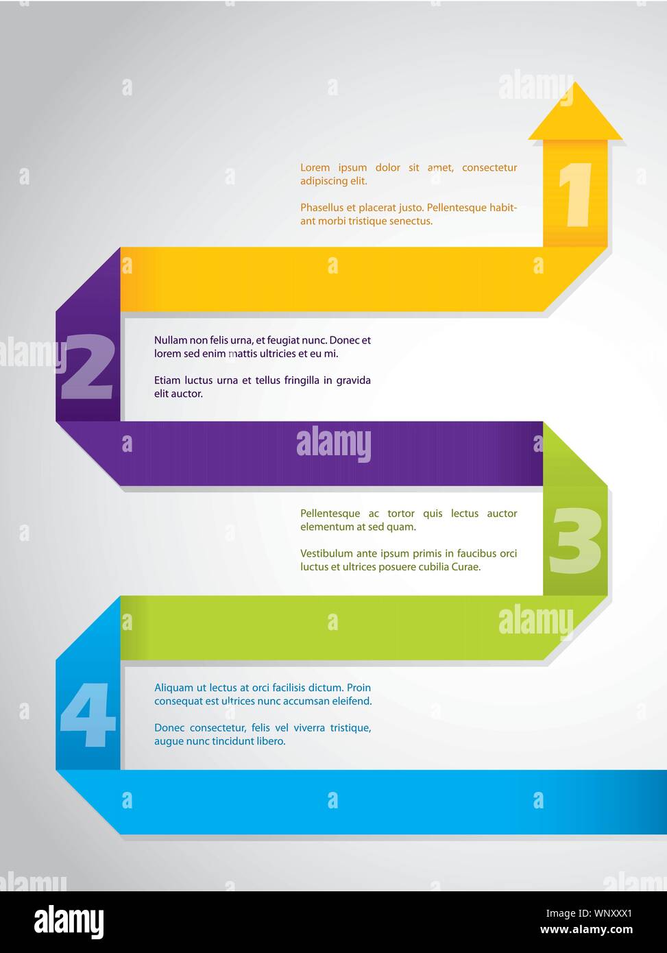 Origami paper arrow infographic design Stock Vector Image & Art - Alamy