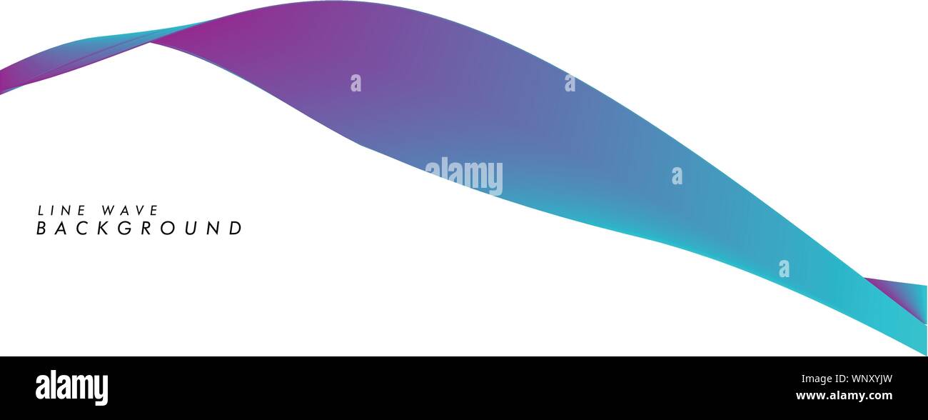 vector modern abstract blue line wave background in eps 10 Stock Vector ...
