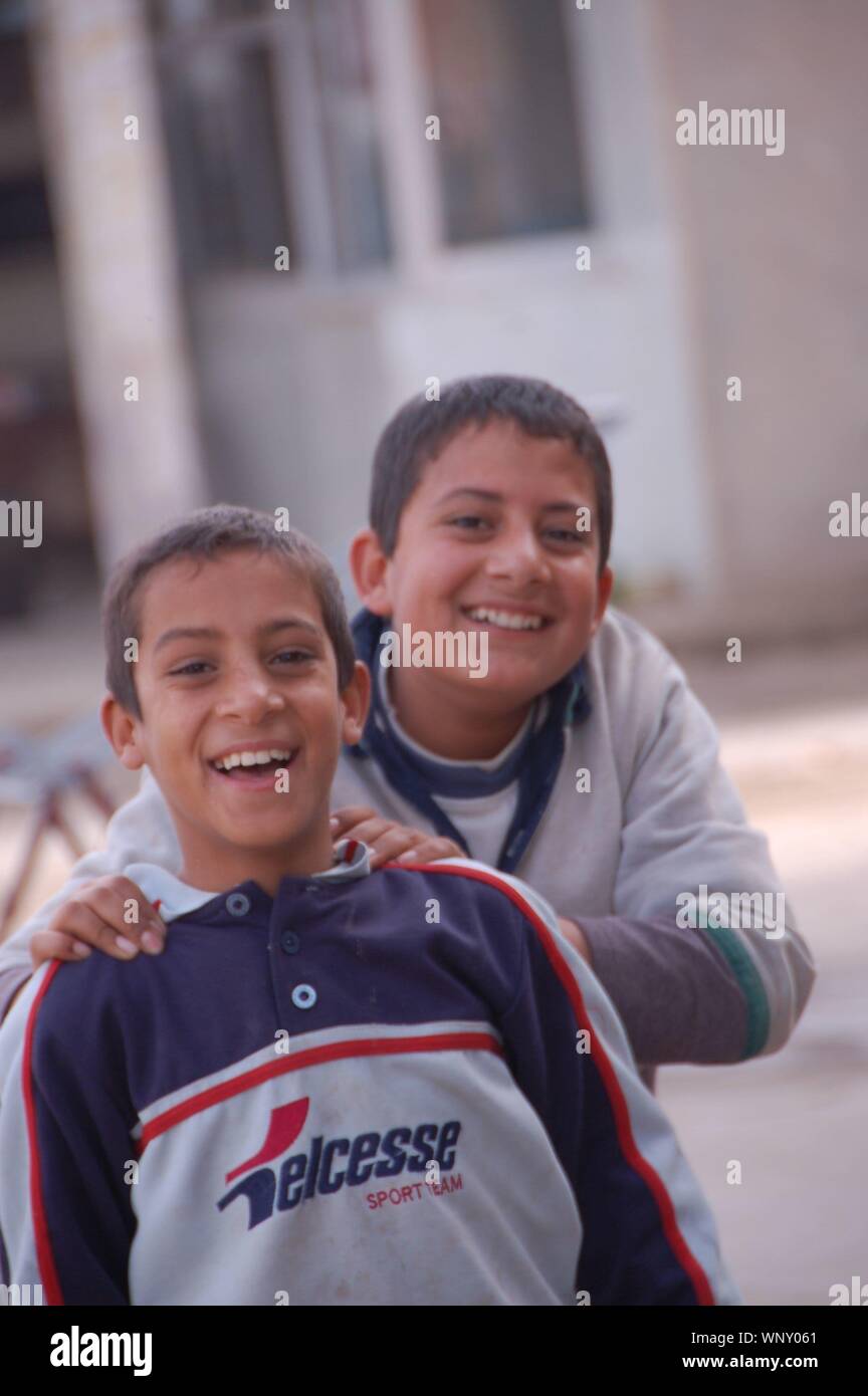Syrian boy smile hi-res stock photography and images - Alamy