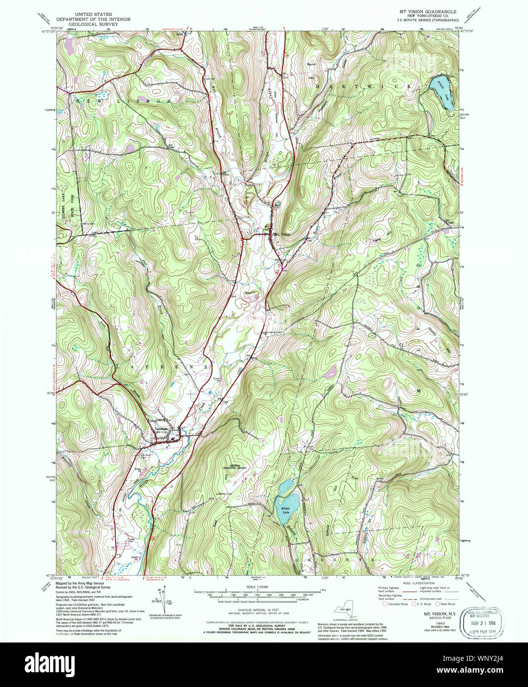 New York NY Mt Vision 137394 1943 24000 Restoration Stock Photo - Alamy