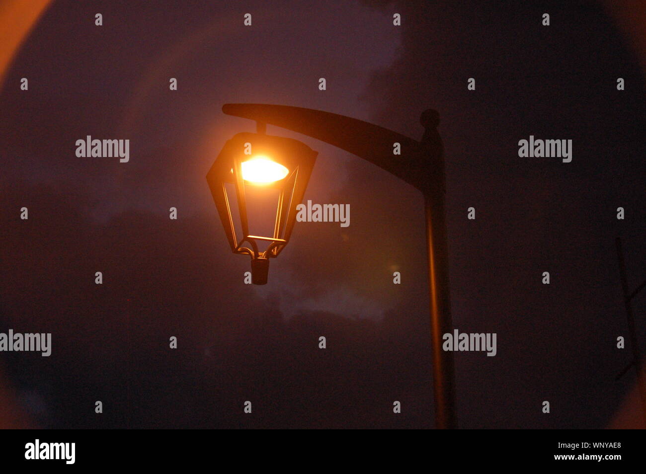 Street lamp at night Stock Photo - Alamy