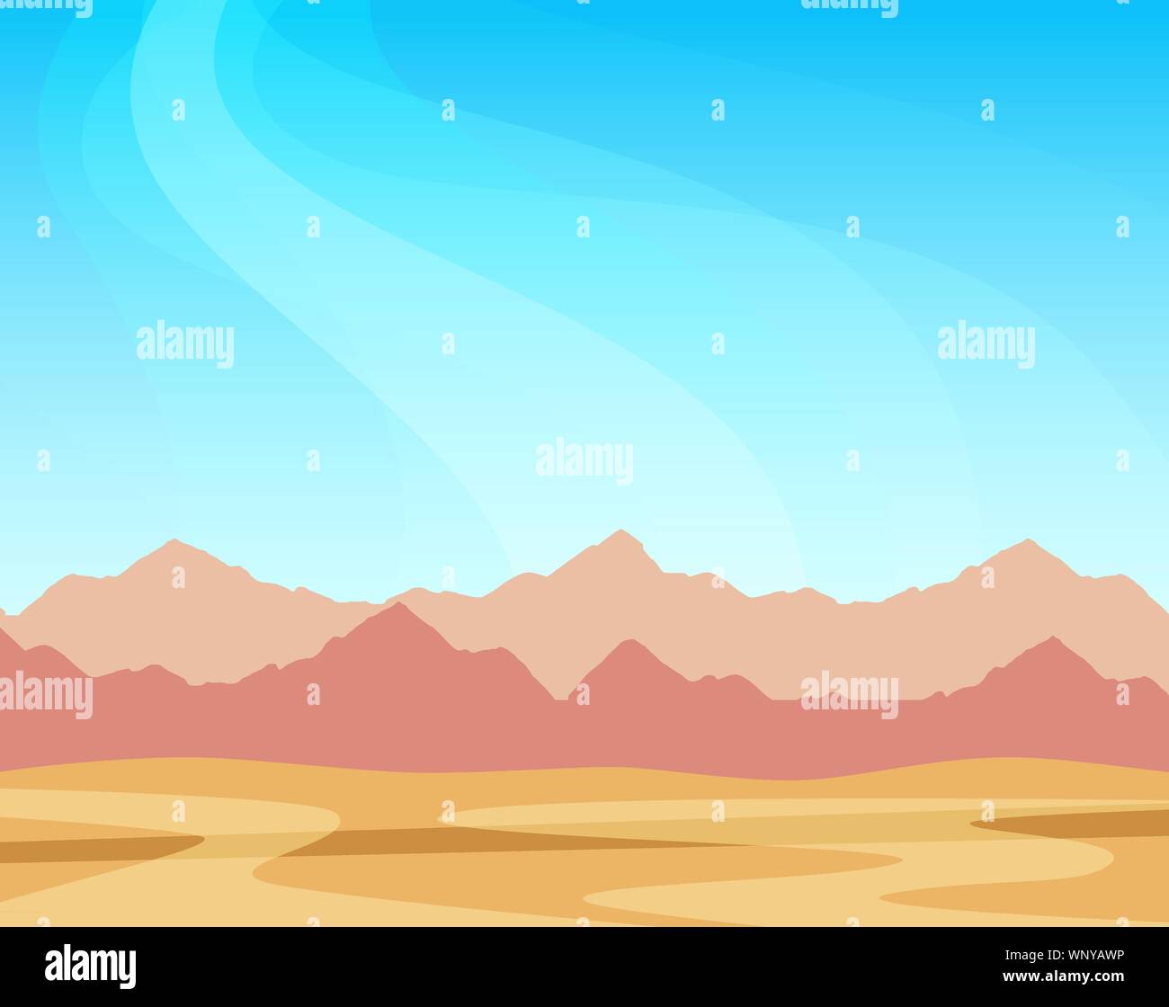 Desert sky top view Stock Vector Images - Alamy
