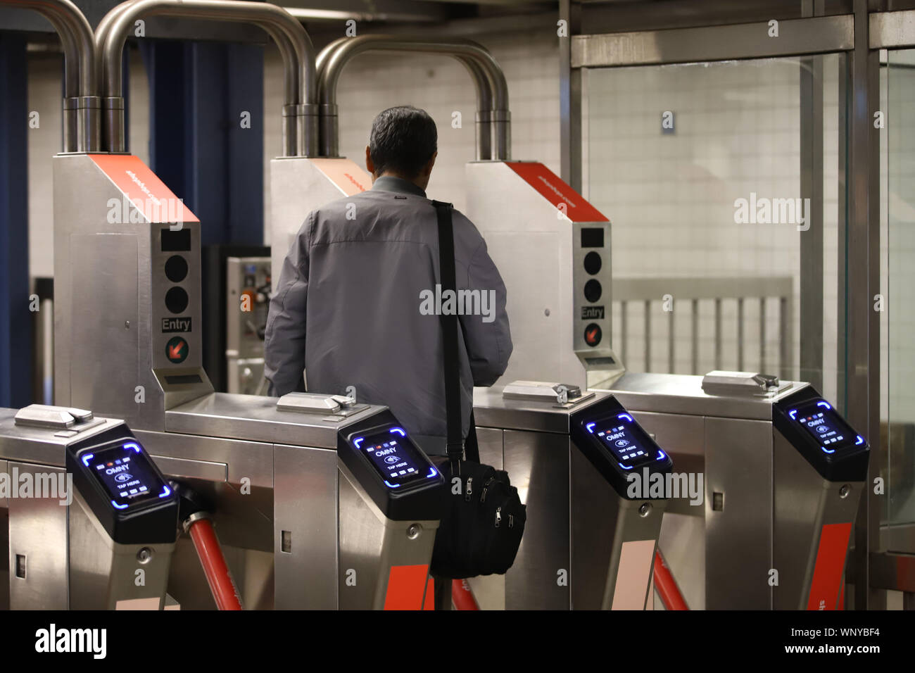 New York, New York, USA. 5th Sep, 2019. New York Subway MTA begins ...