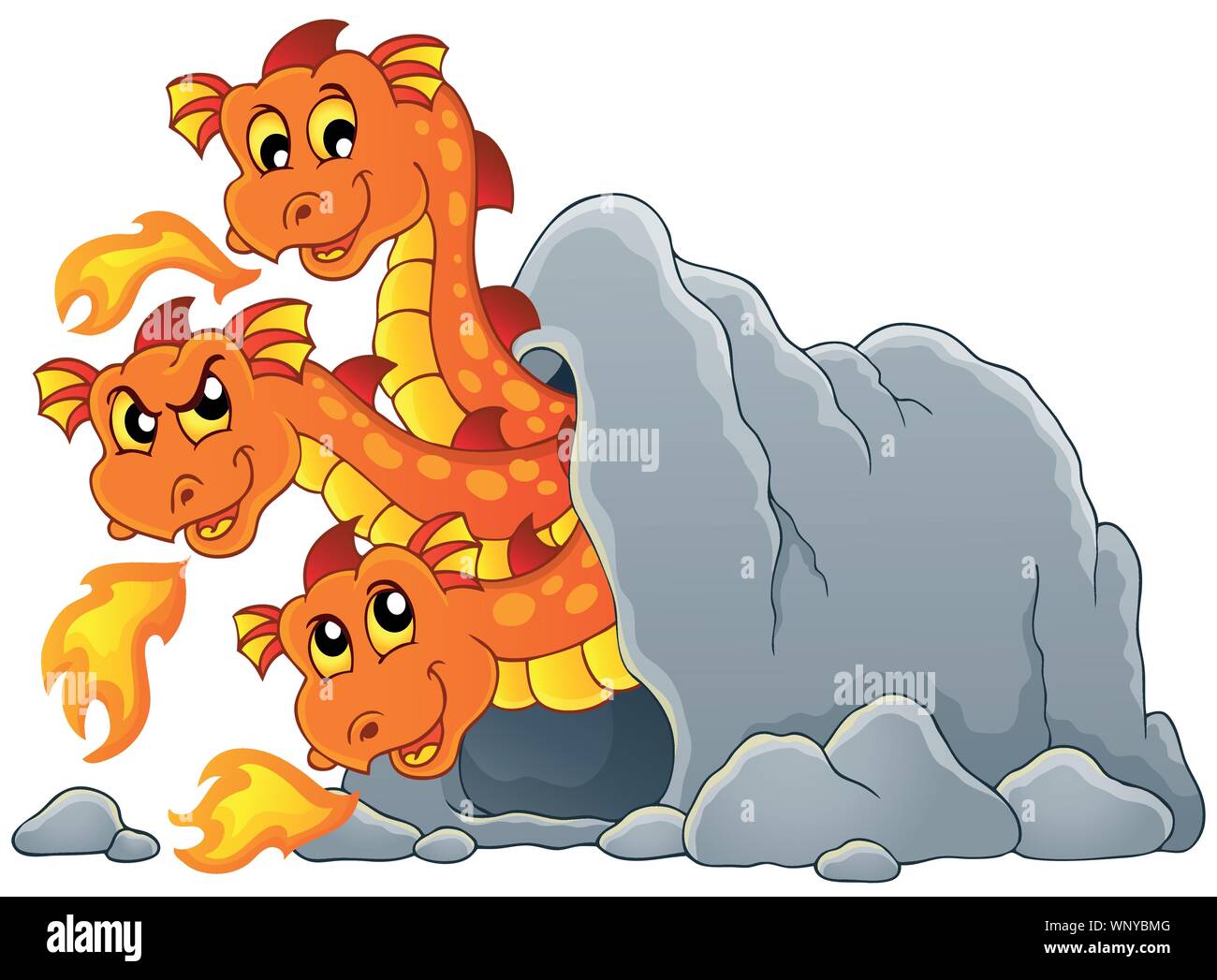 Dragon head rock Stock Vector Images - Alamy