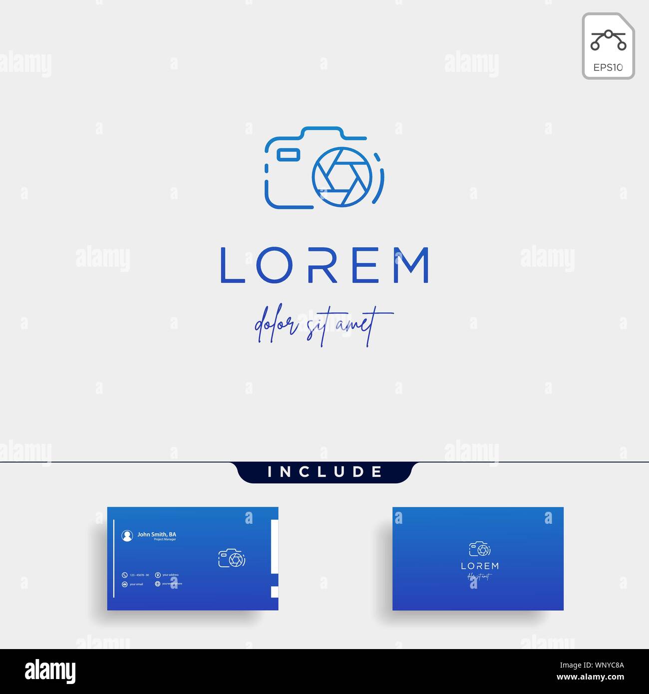 Camera Shutter logo Design Vector Illustration Stock Vector Image & Art ...