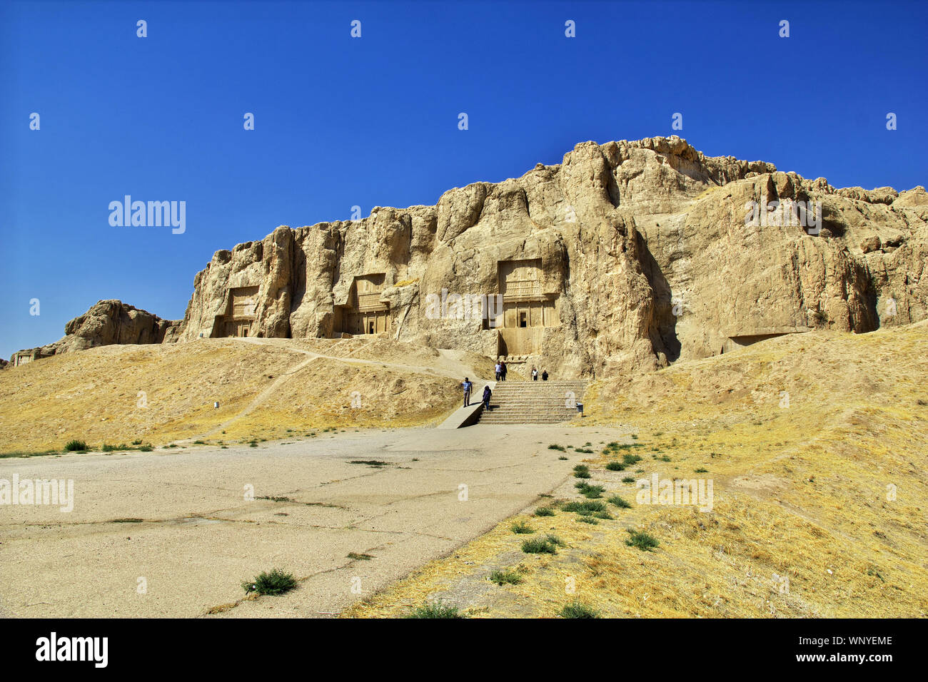 Persepolis / Iran - 30 Sep 2012: Nagsh-e Rostam tomb and necropolis in ...
