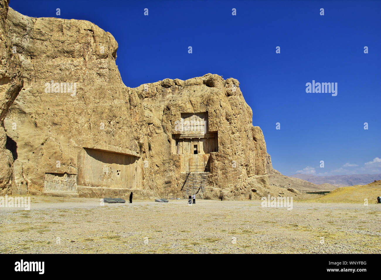 Persepolis / Iran - 30 Sep 2012: Nagsh-e Rostam tomb and necropolis in ...