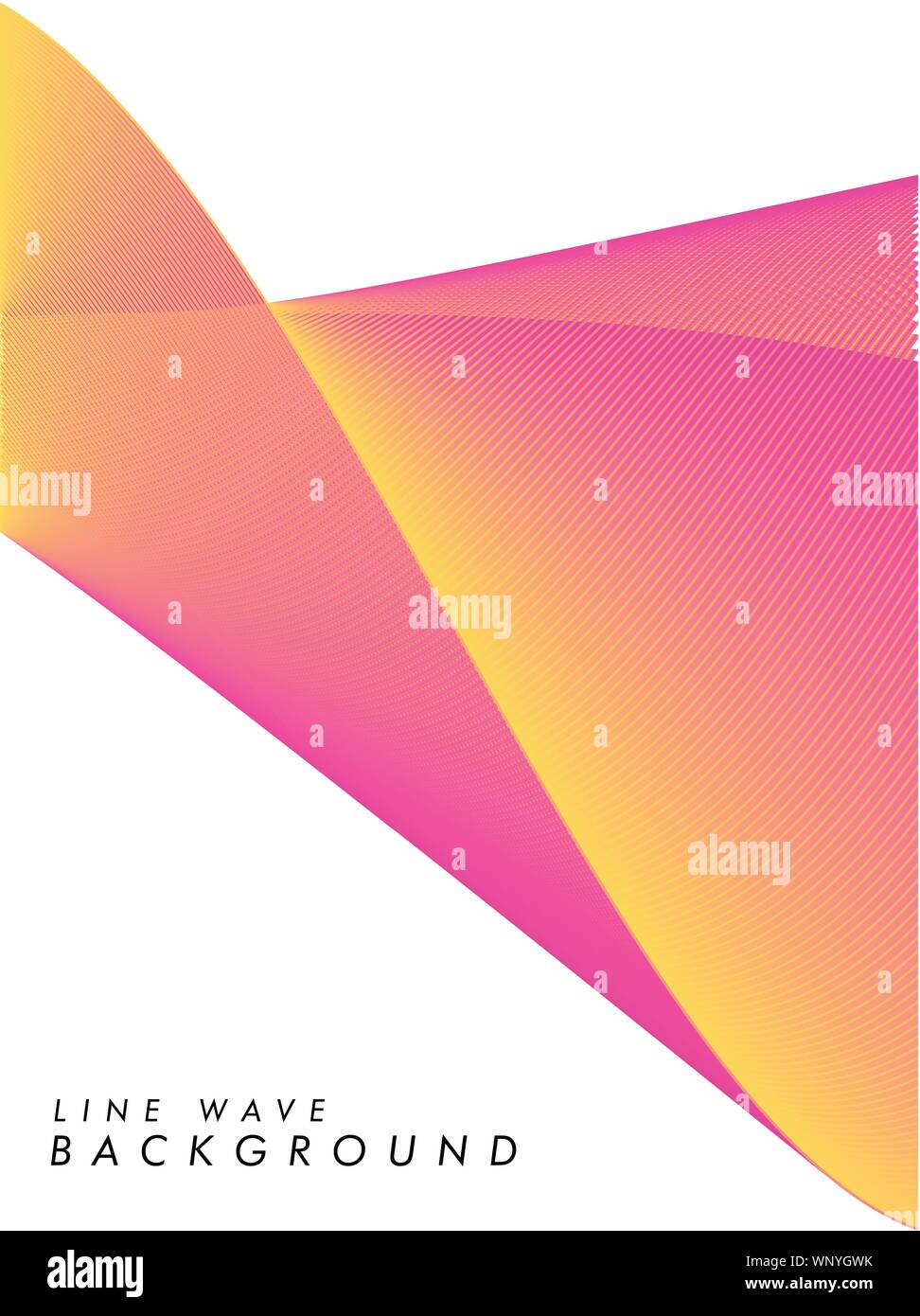 vector modern abstract line wave background in eps 10 Stock Vector ...