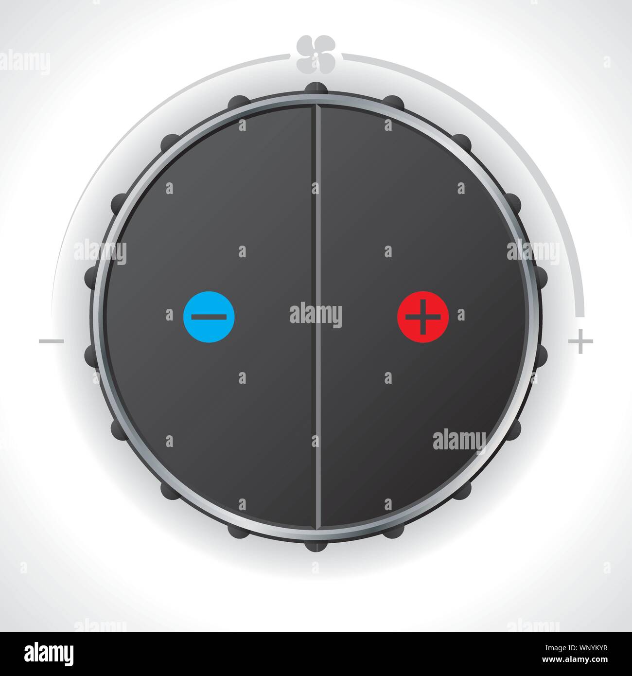Heat controller gauge Stock Vector Image & Art - Alamy