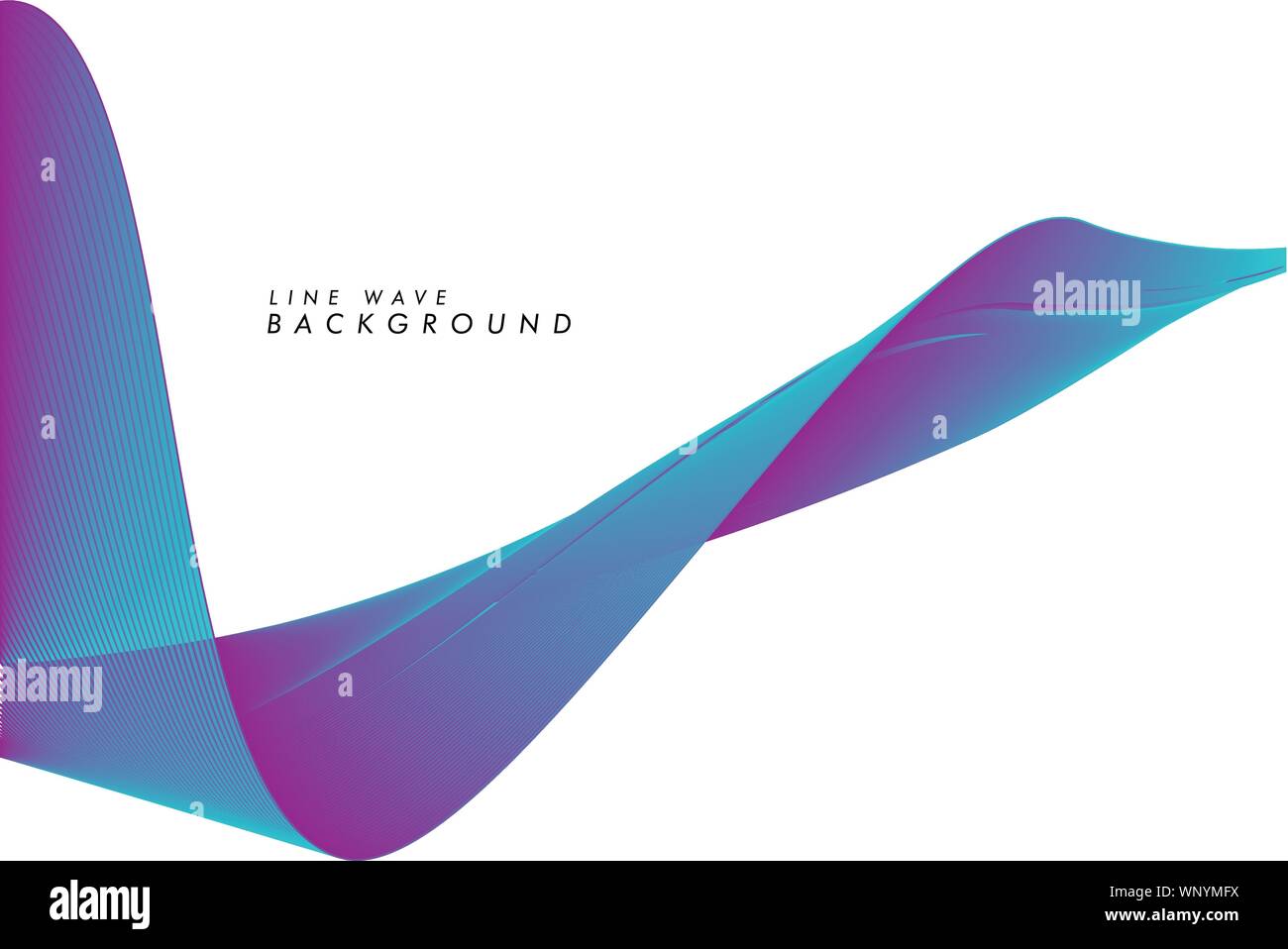 vector modern abstract blue line wave background in eps 10 Stock Vector Image & Art - Alamy