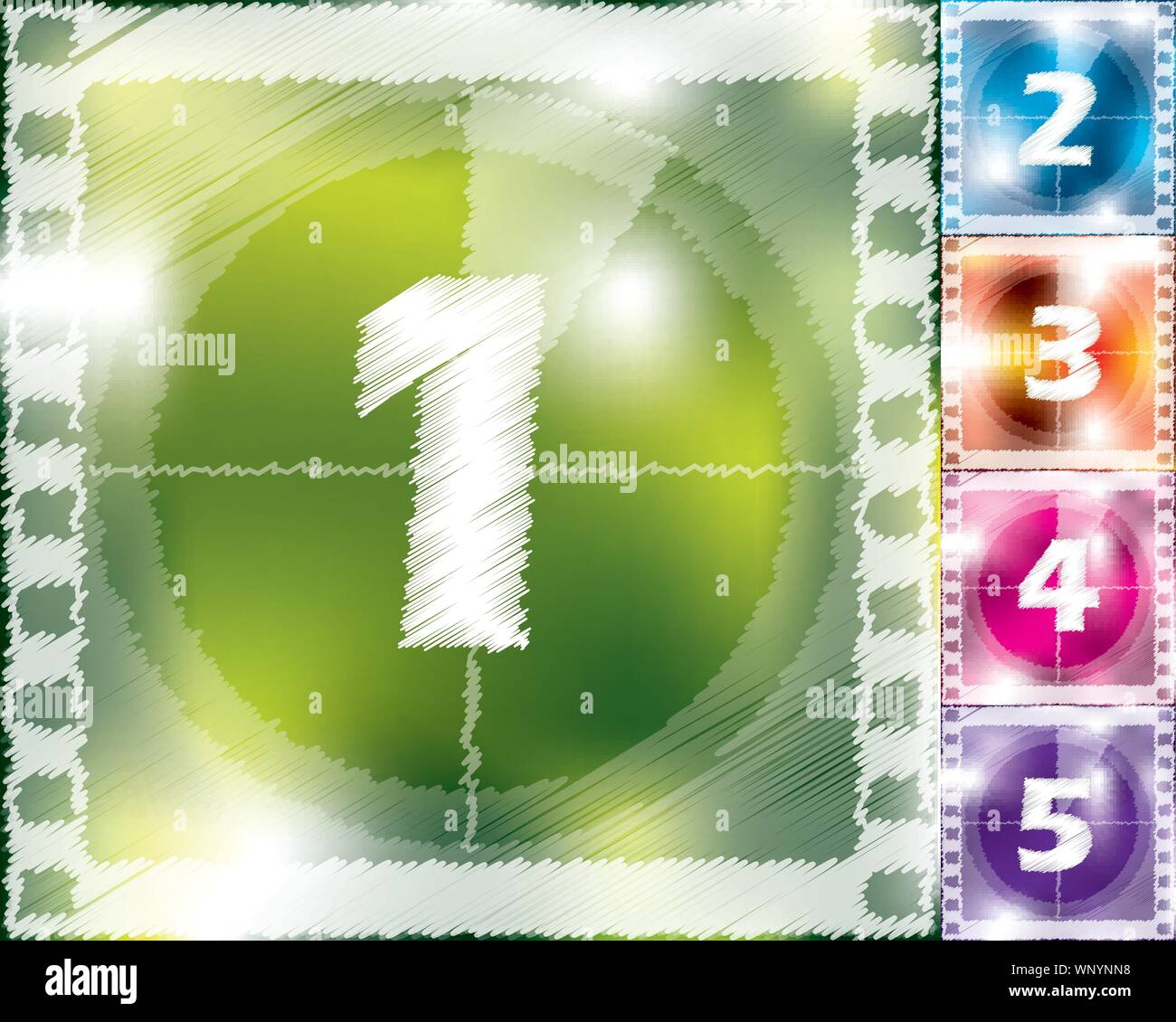 Number 1 album Stock Vector Images - Alamy
