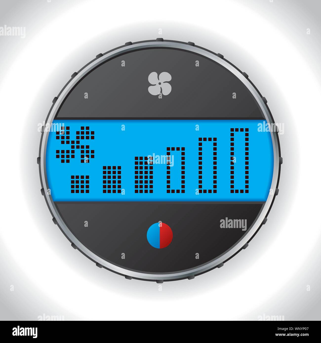 Car climatronic icon with fan adjustment Stock Vector Image & Art - Alamy