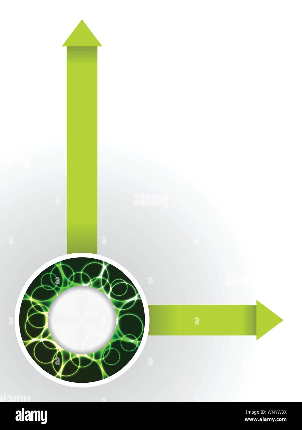 Glowing green particle sphere loop hi-res stock photography and images ...