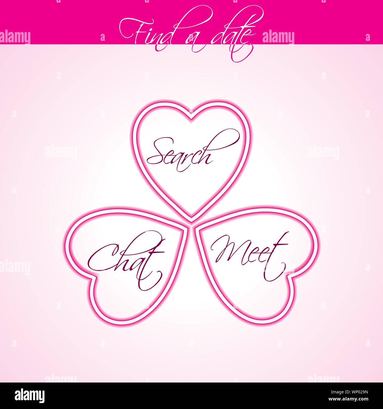 Find a date poster design Stock Vector Image & Art - Alamy