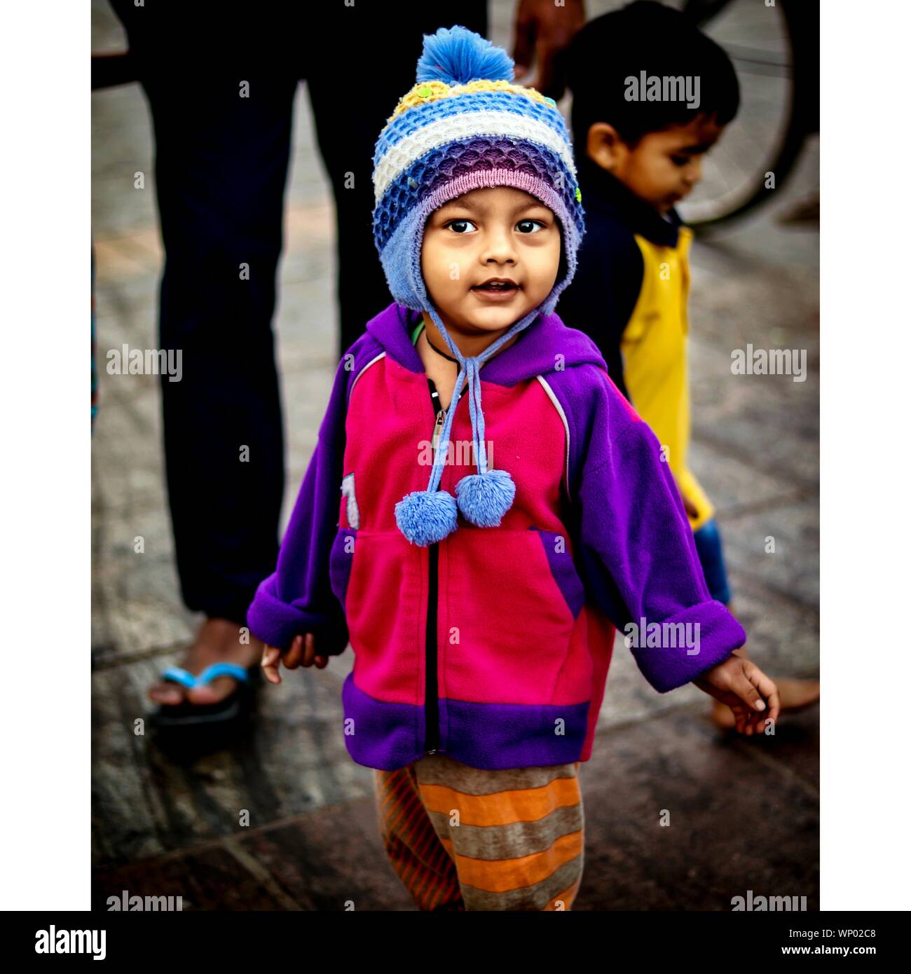 a cute little boy in the streets of hyderabad Stock Photo - Alamy