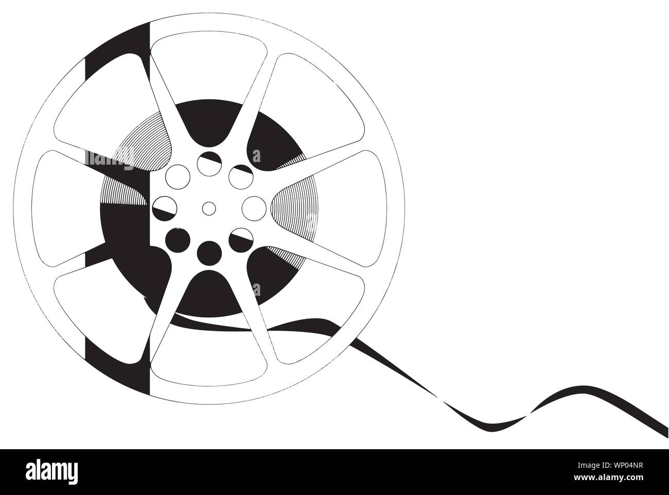 Real movie film Stock Vector Images - Alamy