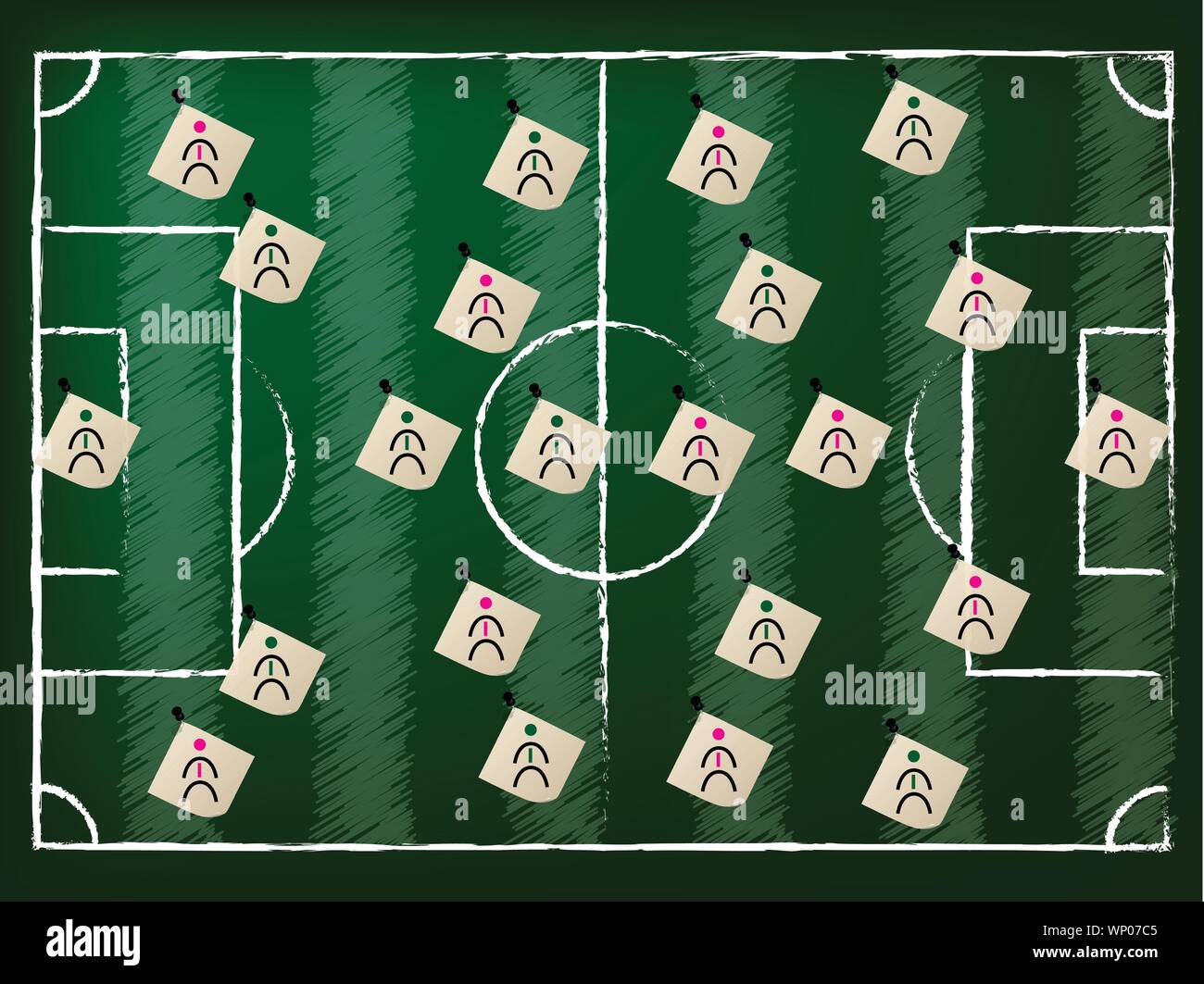 Football field illustration with 2 teams Stock Vector Image & Art - Alamy