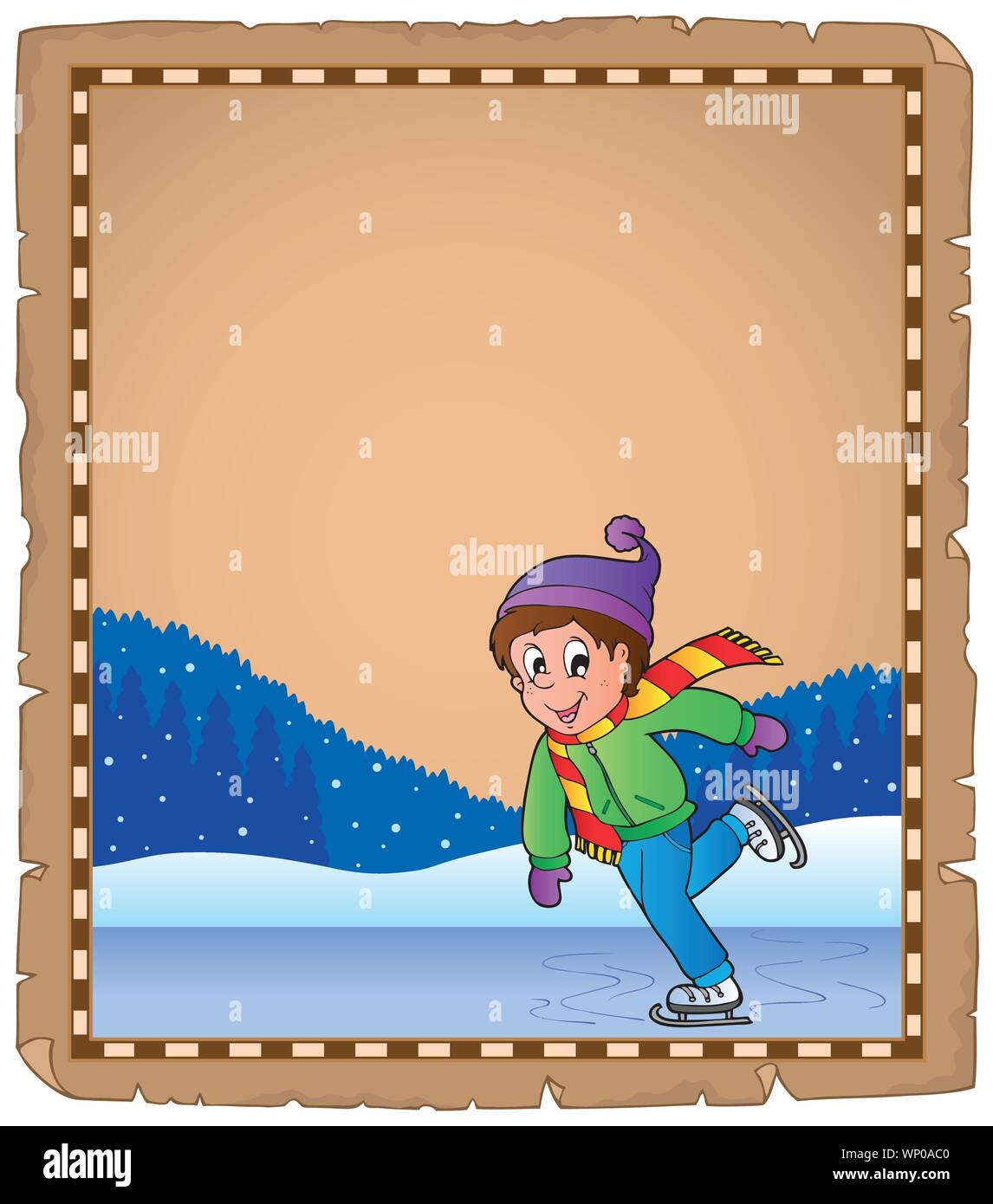 Boy figure skating Cut Out Stock Images & Pictures - Alamy