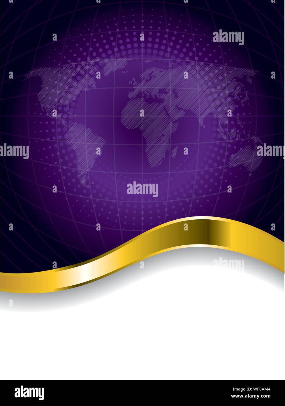 Business brochure design with gold wave Stock Vector Image & Art - Alamy