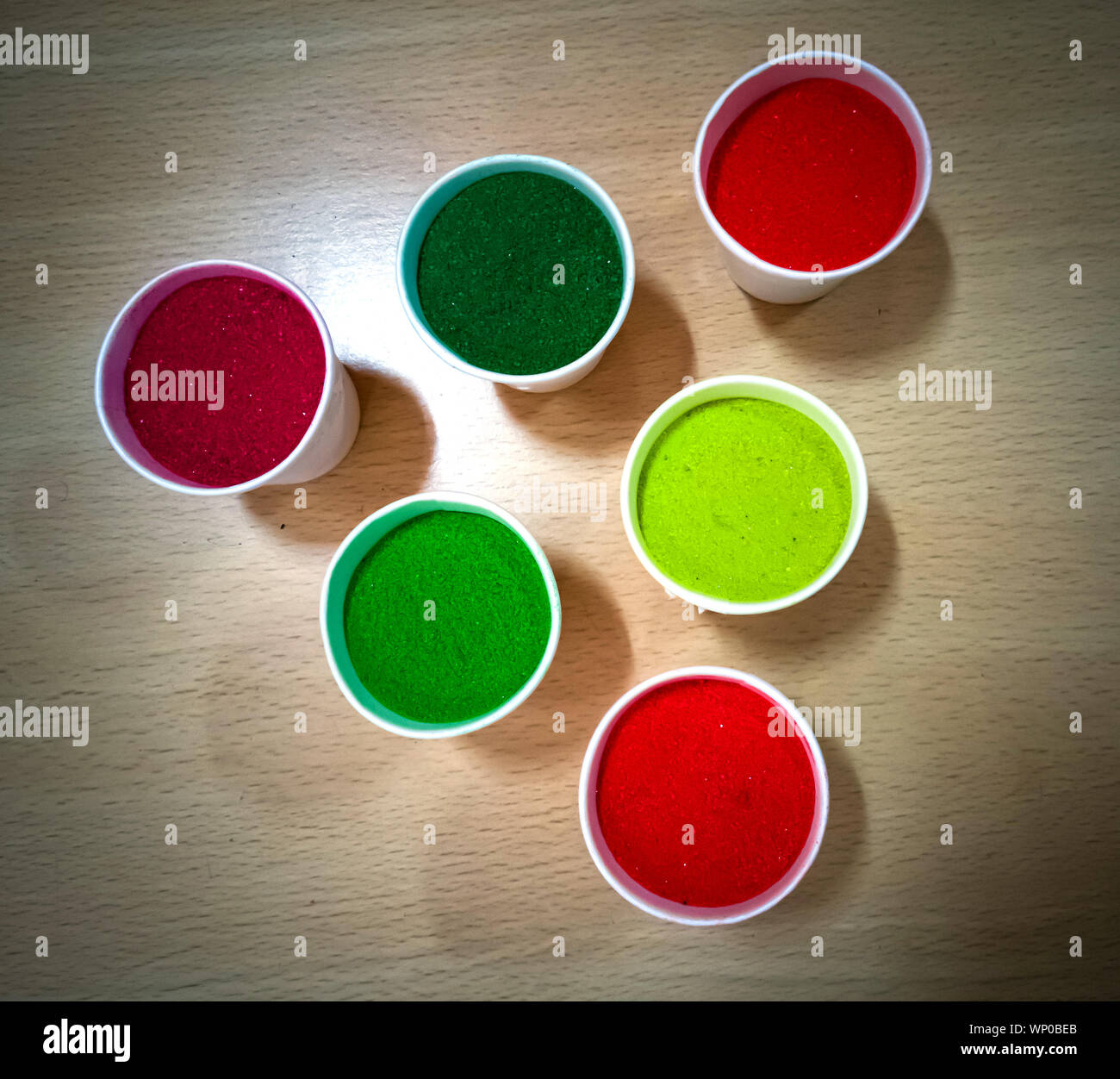 Seven Colors on the triangle shape Stock Photo - Alamy