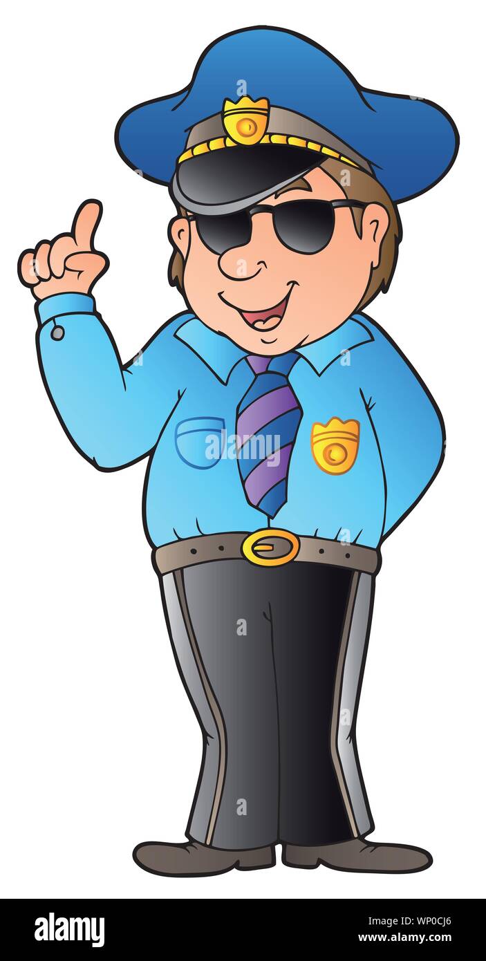 Cartoon advising policeman Stock Vector Image & Art - Alamy